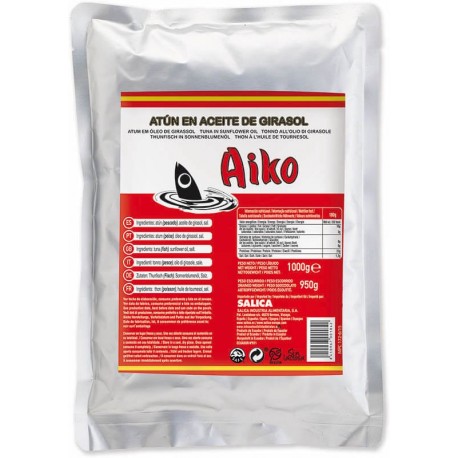 Comprar Atún en Aceite Vegetal Aiko bolsa 1Kg Hostelería y Particular